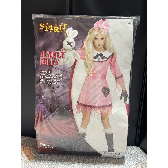 Spirit Halloween Store | Costumes | Spirit Halloween Deadly Dolly Costume Child Girl S 46 Light ...